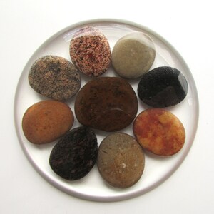 Epoxy Resin Coaster With Beach Pebbles, Stone Beverage Coaster, Coastal ...