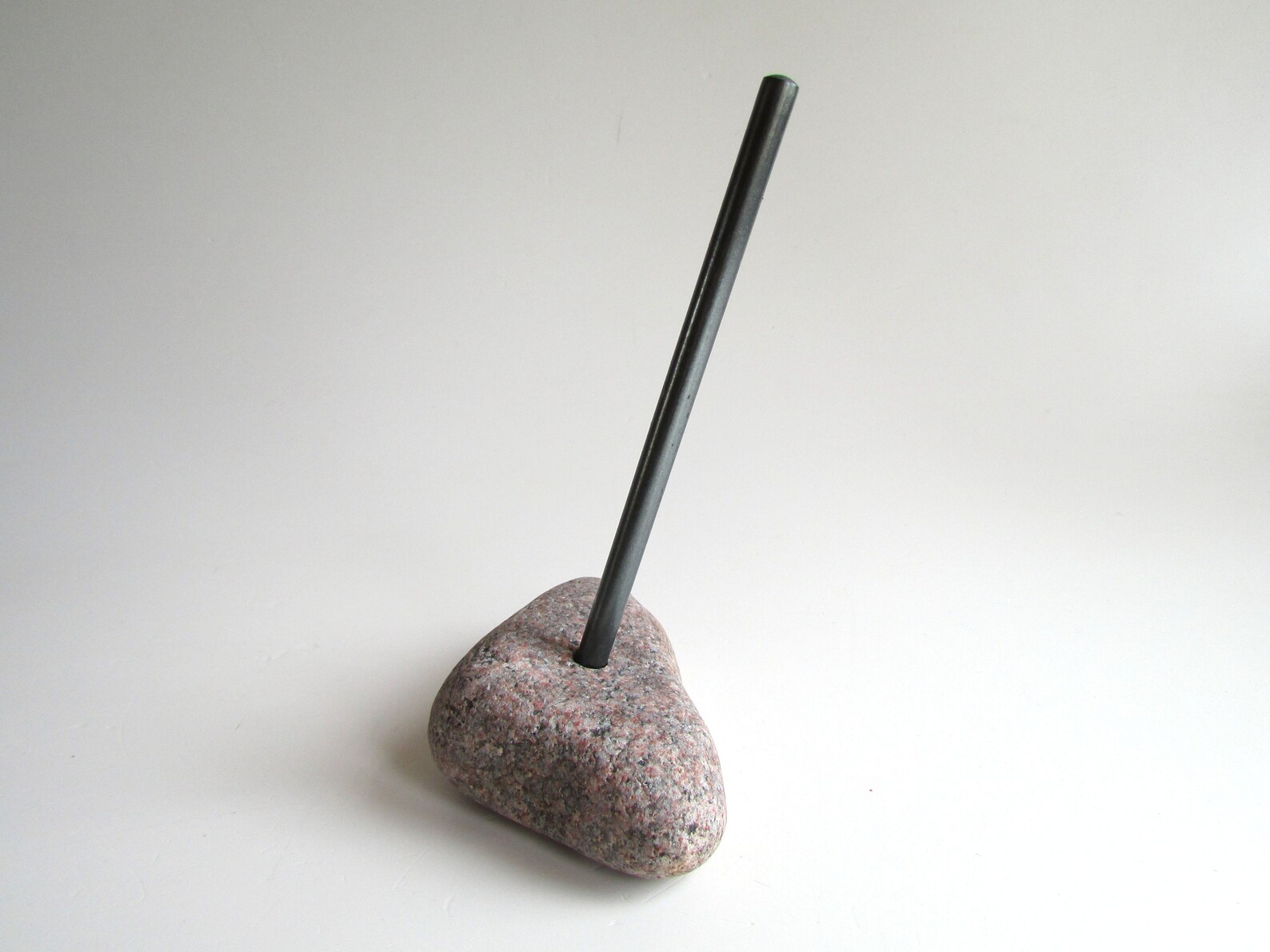 Stone Pen Holder Heavy Stone Pen Stand Coastal Office Decor | Etsy