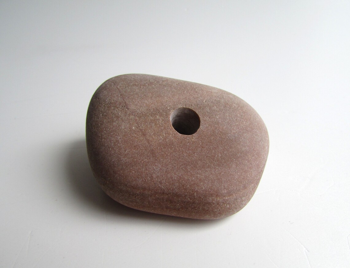 Stone Pen Holder Heavy Stone Pen Stand Coastal Office Decor | Etsy