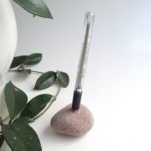 Stone Pen Holder Heavy Stone Pen Stand Coastal Office Decor - Etsy