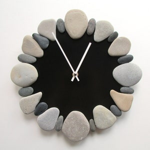 Sea Stone Clock 11 Natural Stone Clock Beach Pebble | Etsy