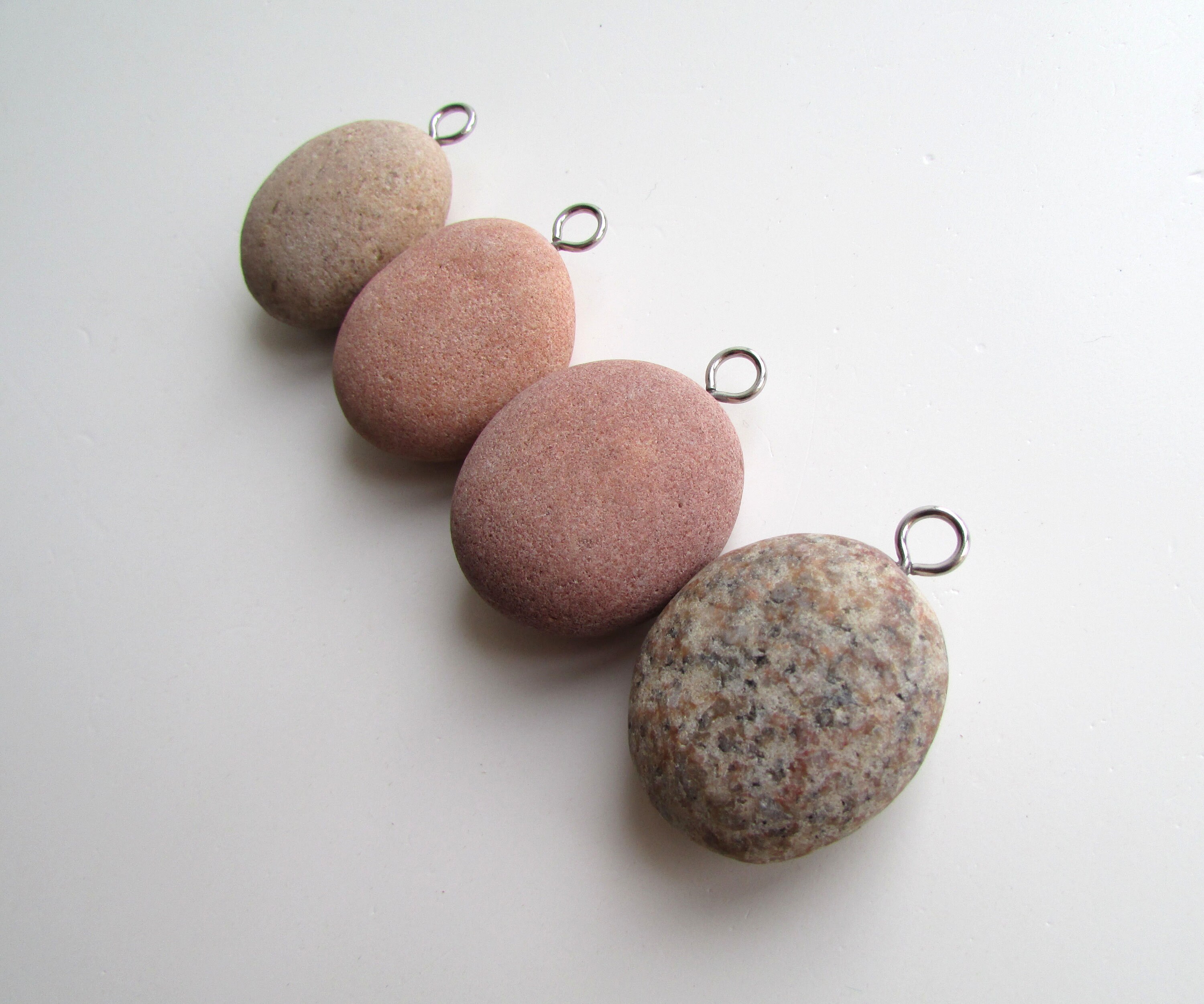 Hanging Stone Weights Coastal Stone Weights Natural Beach | Etsy