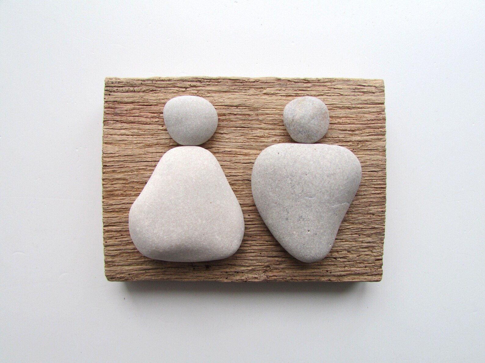 Coastal WC Sign Toilet Sign Beach Pebble Art Driftwood Art | Etsy