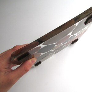 Stone Trivet With Epoxy Resin, Beach Stone Placemat, Coastal Decor ...