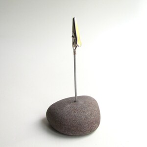 Stone Photo Clip Stand Picture Clip Holder Beach Pebble Art | Etsy