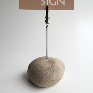 Stone Photo Clip Stand Picture Clip Holder Beach Pebble Art | Etsy