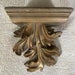 Vintage Scroll and Floral Florentine-style Gold Gilt Small Wall Shelf ...
