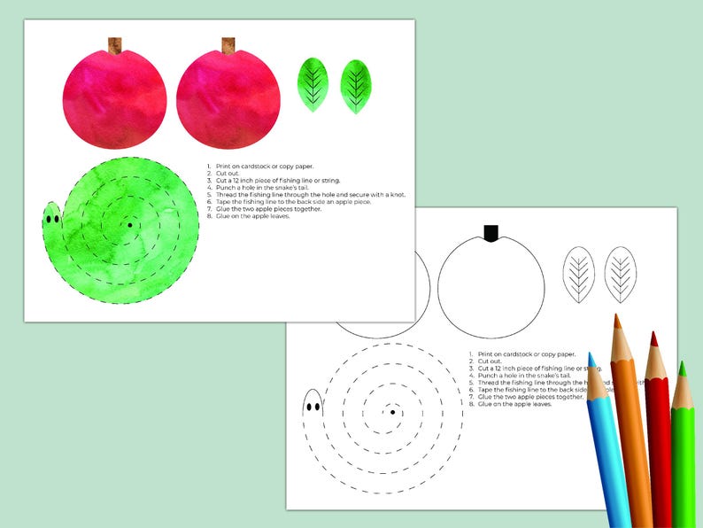 Adam and Eve Crafts, Adam and Eve Sin, Apple and Snake Crafts, Sunday ...