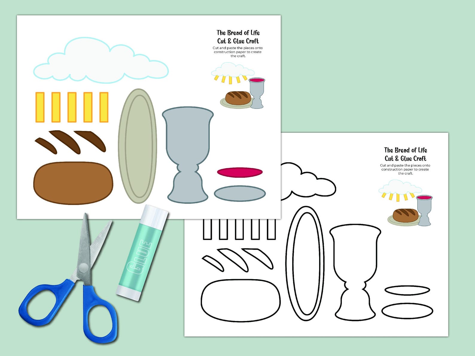 Communion Craft, Bread of Life Activity, John 6:35, Sunday School or ...