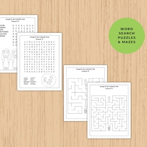 Joseph & the Colorful Coat Activity Pages, Joseph Sold Into Slavery ...
