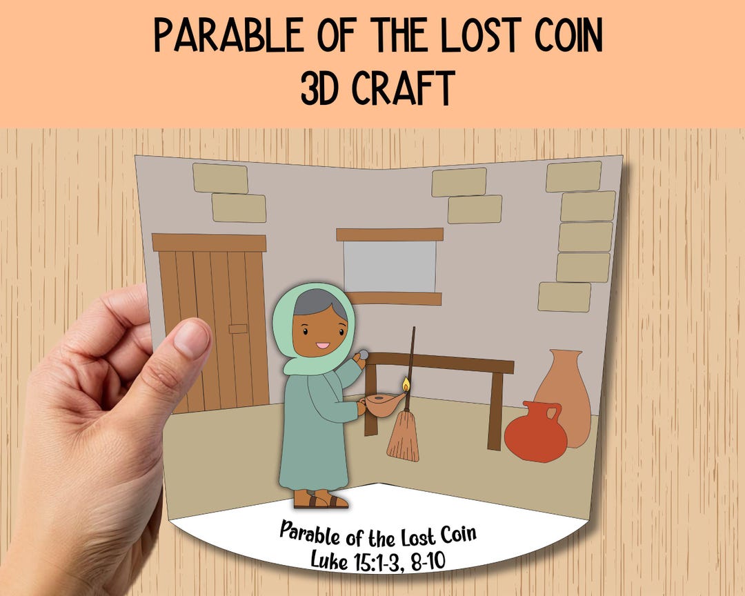 Parable of the Lost Coin Craft, Sunday School, Bible Class Activity ...