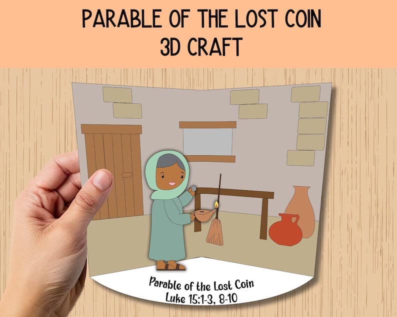 Parable of the Lost Coin Craft, Sunday School, Bible Class Activity ...