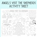 Angels Visit the Shepherds Activity Sheet, Children's Church, Bible ...