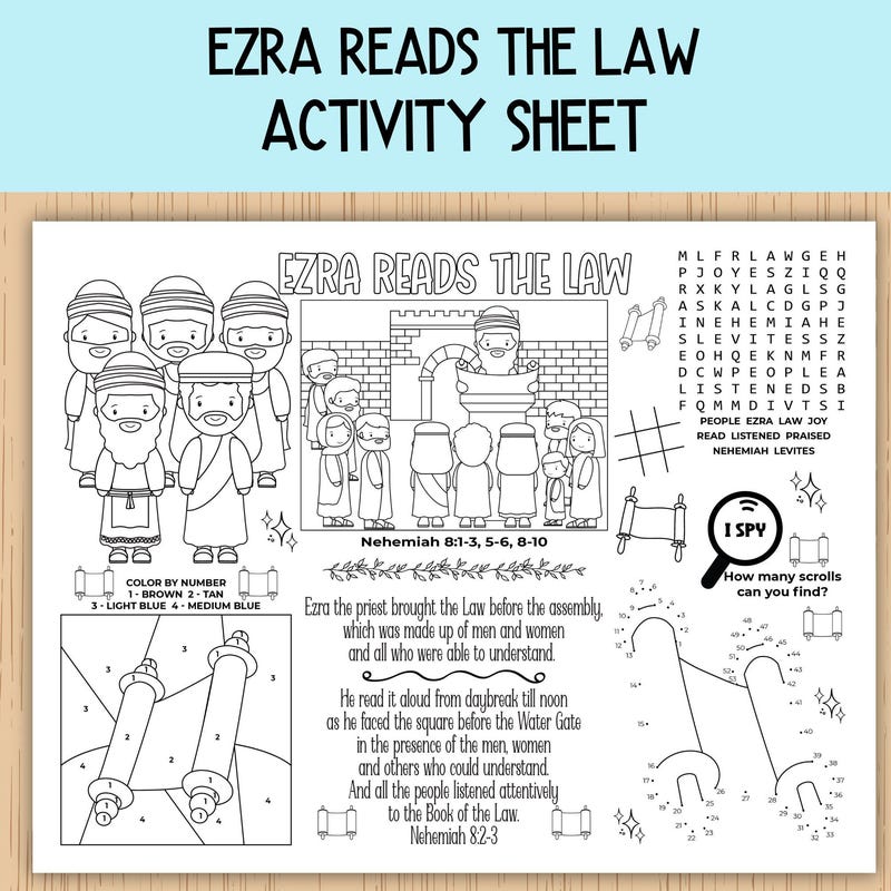Ezra Activities - Etsy