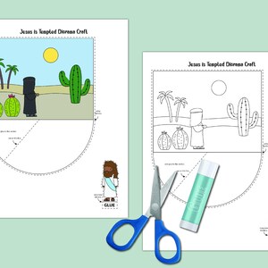 Jesus is Tempted Diorama Craft, the Temptation of Christ Activity ...