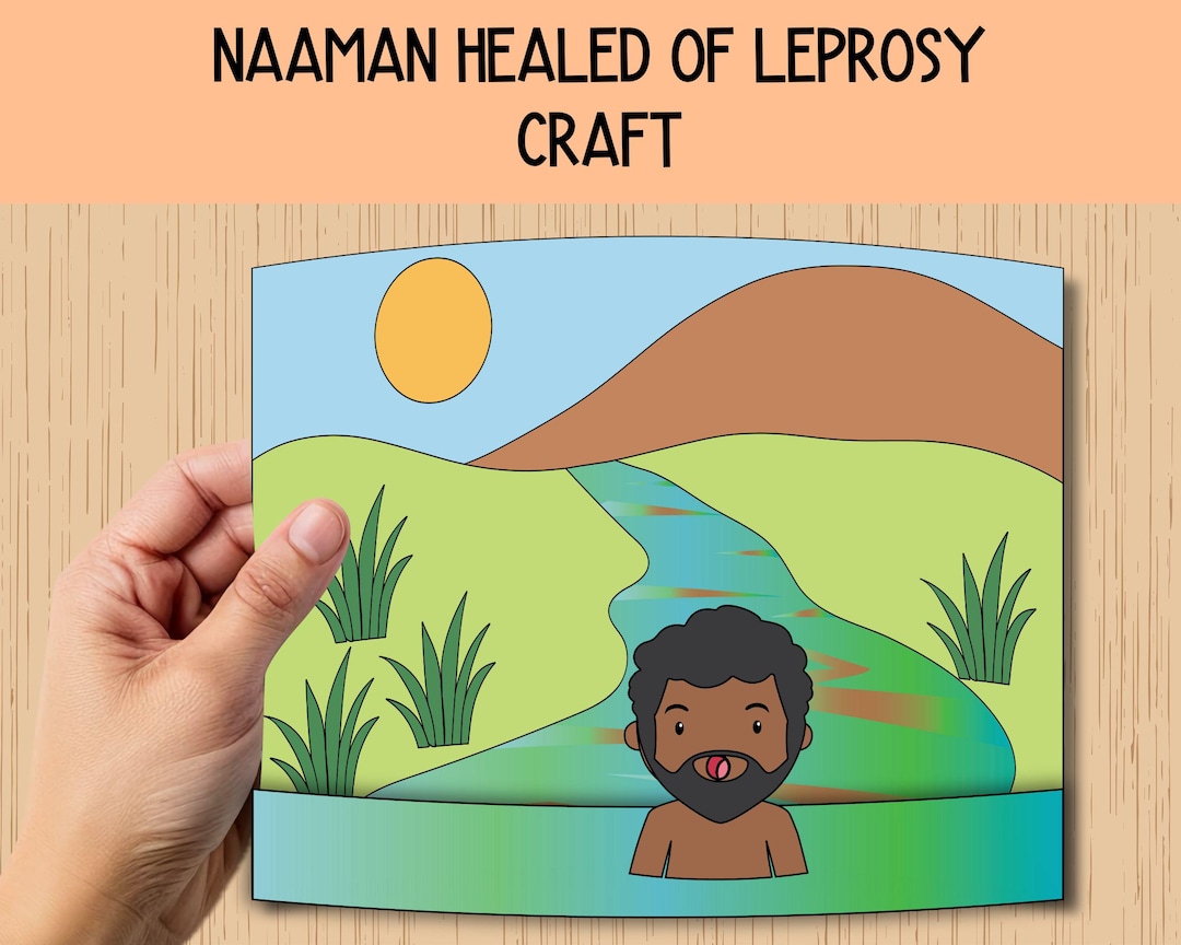 Naaman Healed of Leprosy 3D Craft, Sunday School, Bible Class Activity ...