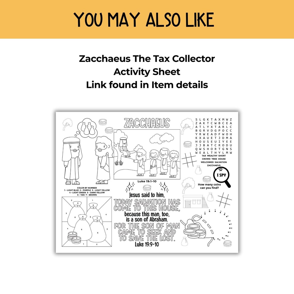 Zacchaeus the Tax Collector 3D Craft, Diorama Craft, Sunday School ...