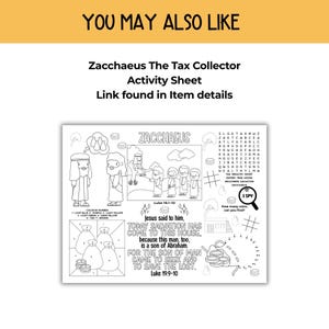Zacchaeus the Tax Collector 3D Craft, Diorama Craft, Sunday School ...