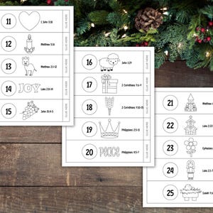 Advent Paper Chain, Countdown to Christmas, Daily Bible Verse, Fun ...