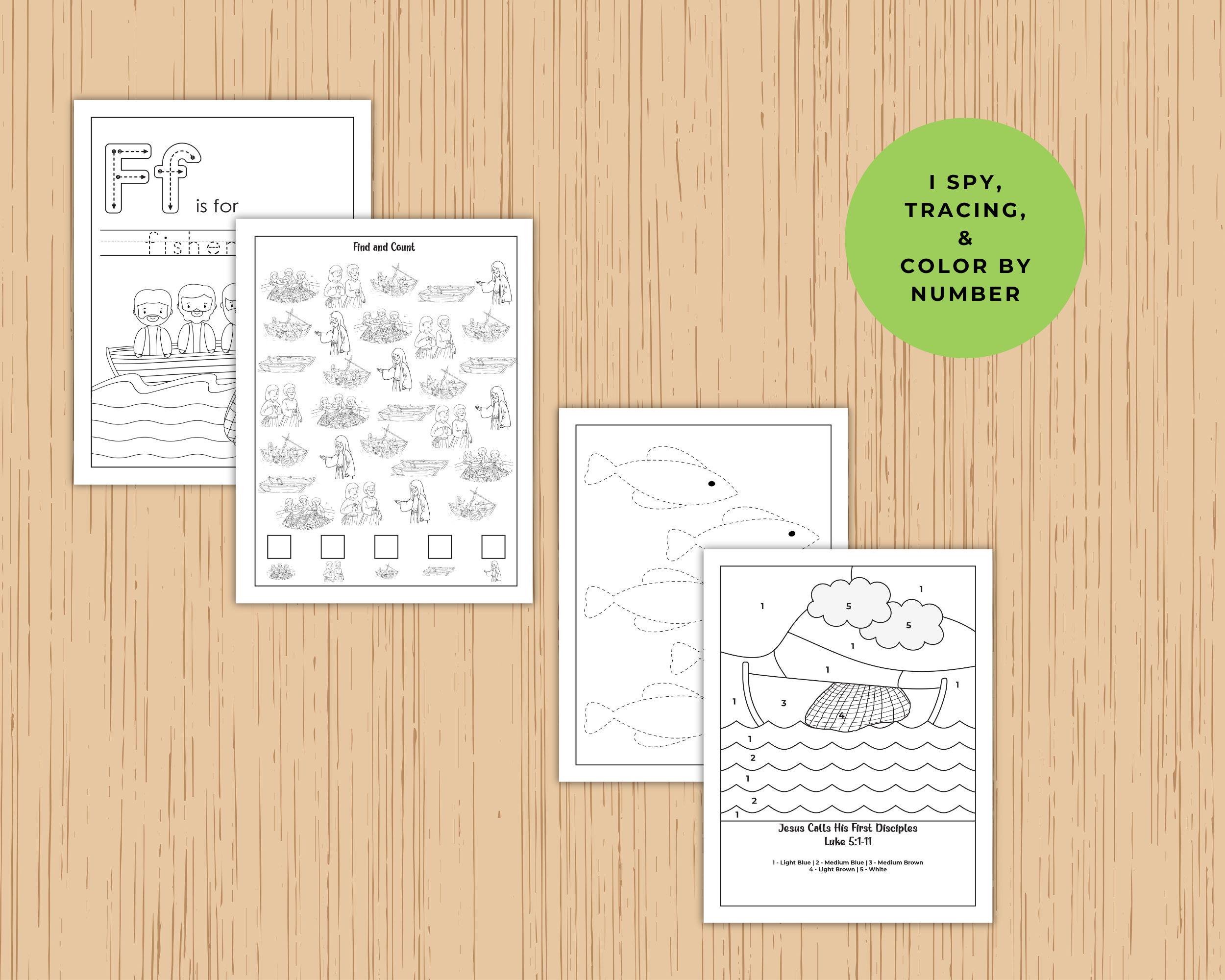 Jesus Calls His First Disciples, Sunday School Activities, Bible Class ...