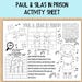 Paul and Silas in Prison Activity Sheet, Children's Church Activity ...