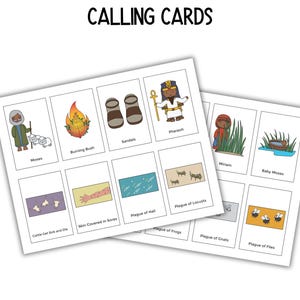 Moses and the Exodus Bingo Game, 50 Printable Bingo Cards, Fun Children ...