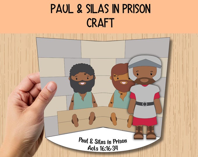 En Español, Pablo Y Silas En La Cárcel Historia Bíblica Actividad, Paul ...