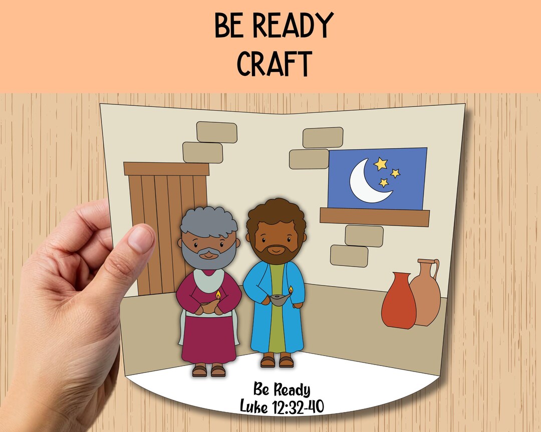 Be Ready 3D Craft, Sunday School, Bible Class Activity, Children's ...
