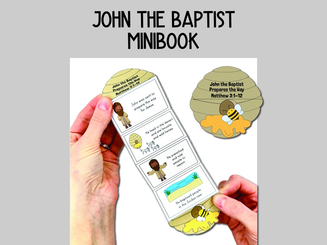 John the Baptist Minibook, John the Baptist Prepares the Way, Bible ...