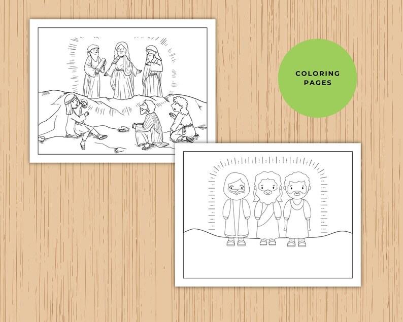 The Transfiguration Activity Pages, Sunday School Activities, Bible ...