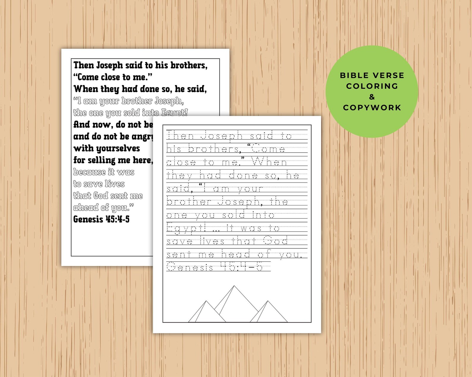 Joseph Forgives His Brothers Activity Pages, Sunday School Activities ...
