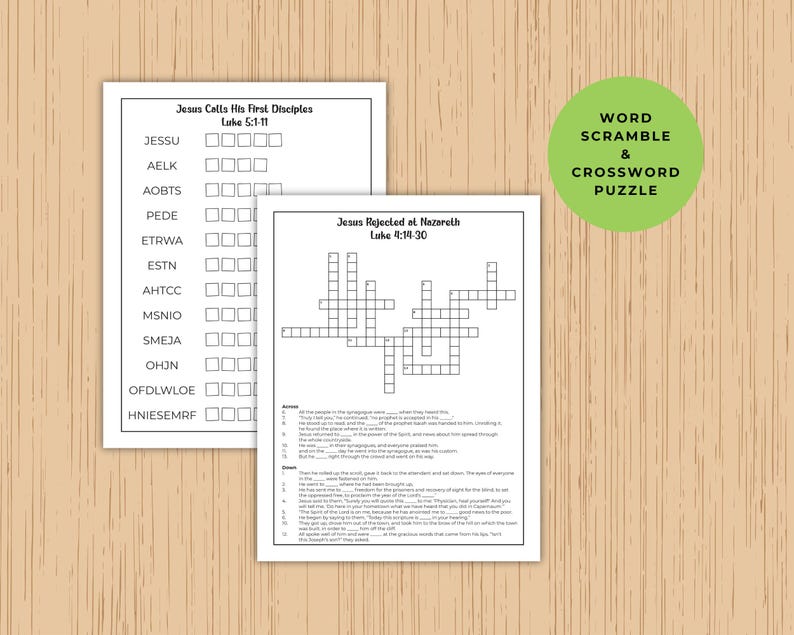 Jesus Calls His First Disciples, Sunday School Activities, Bible Class ...