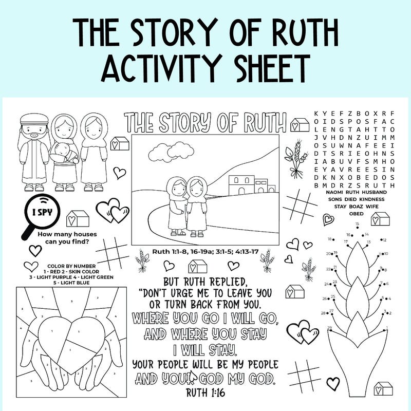 Ruth Boaz Print - Etsy