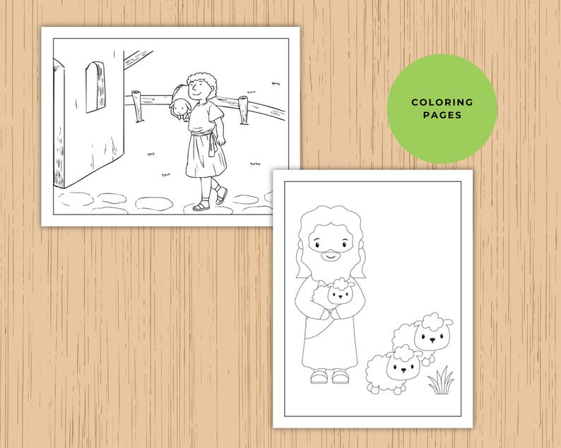 Parable of the Lost Sheep Activity Pages, Sunday School Activities ...