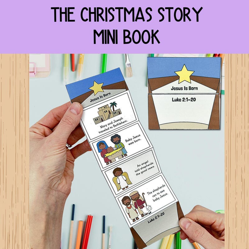 Book Folding Nativity - Etsy