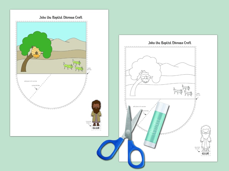 John the Baptist Craft, John the Baptist Preaching in the Wilderness ...