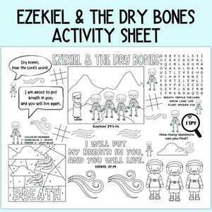 Dry Bones Activity - Etsy