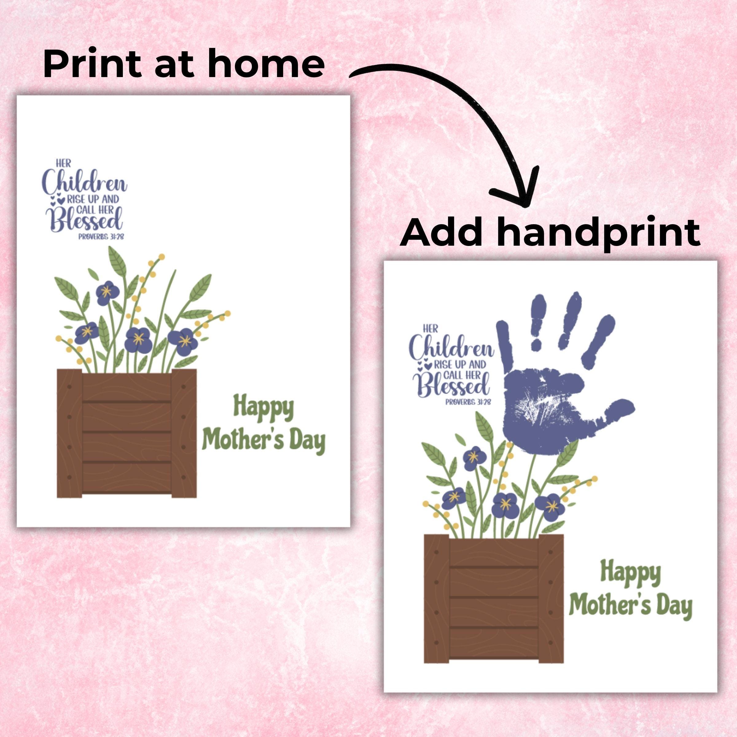 Mother's Day Handprint Bible Craft, Sunday School, Children's Church ...