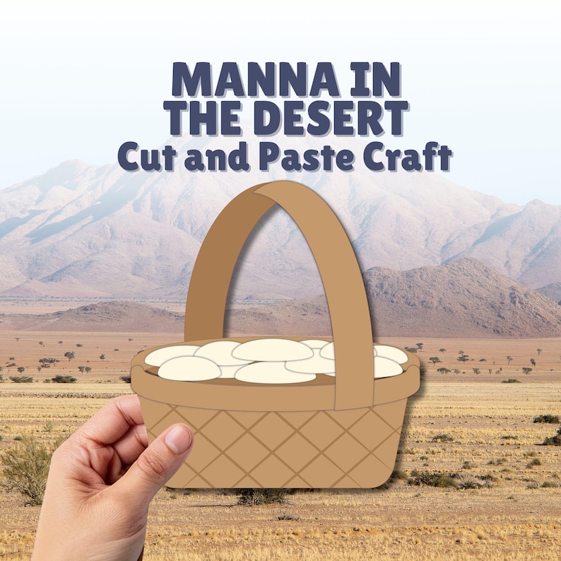 Manna in the Desert Craft, Cut and Paste Craft, Lord Provides Manna ...