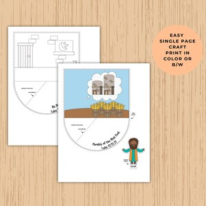 Parable of the Rich Fool 3D Craft, Sunday School, Bible Class Activity ...
