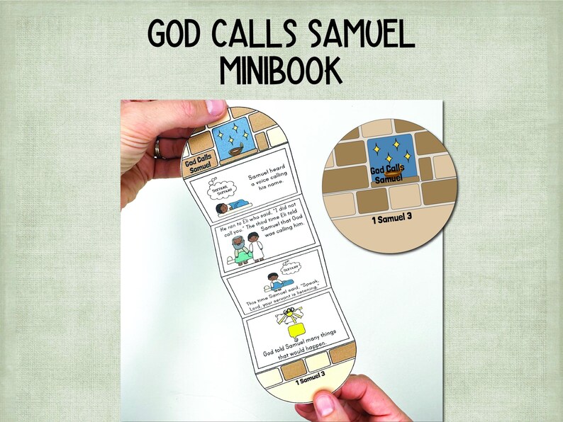 God Calls Samuel, Bible Story Craft, Sunday School Activity, Printable ...