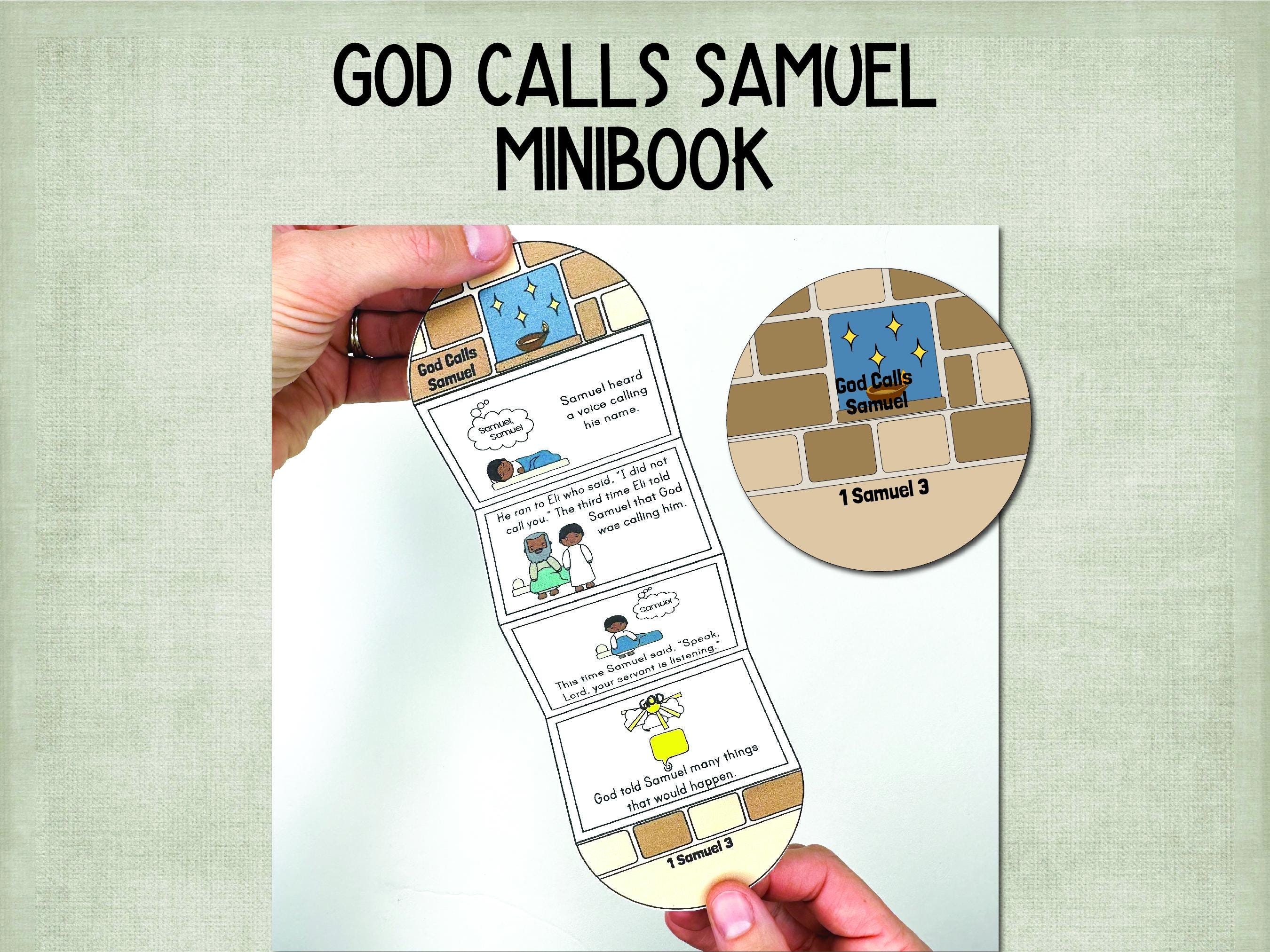 God Calls Samuel, Bible Story Craft, Sunday School Activity, Printable ...