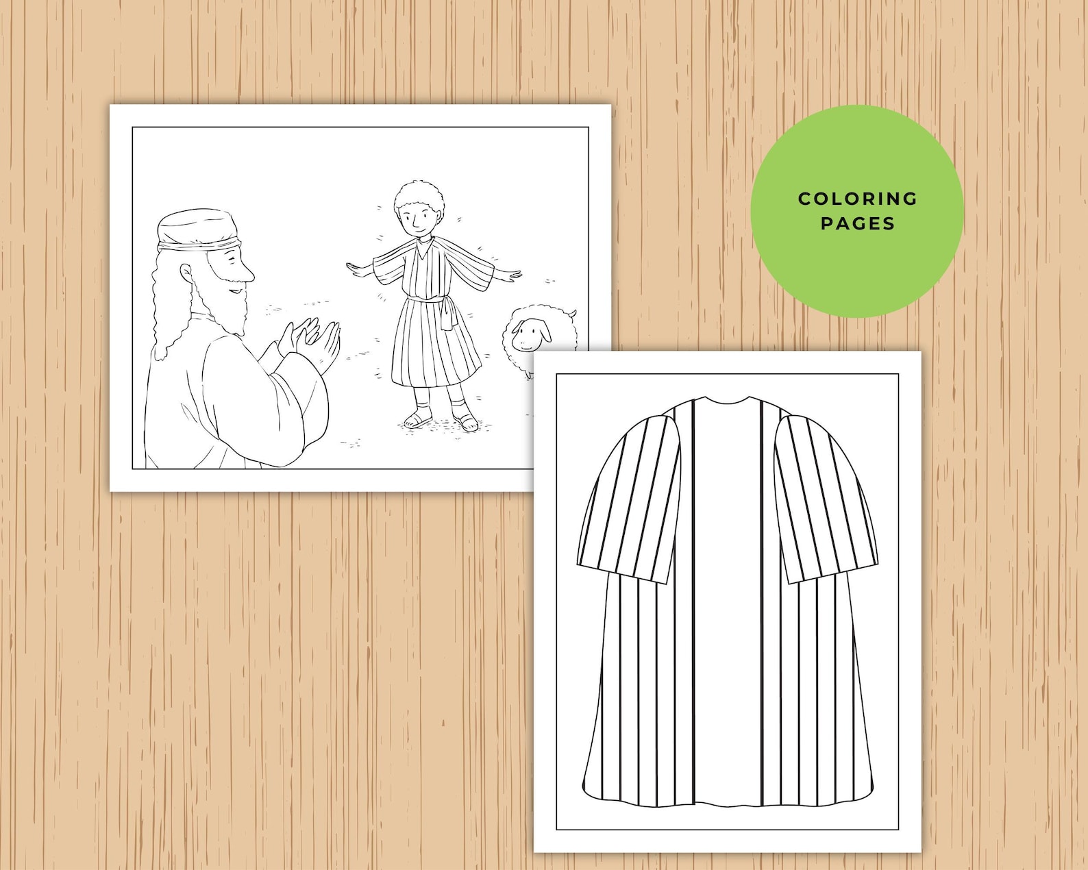 Joseph & the Colorful Coat Activity Pages, Joseph Sold Into Slavery ...