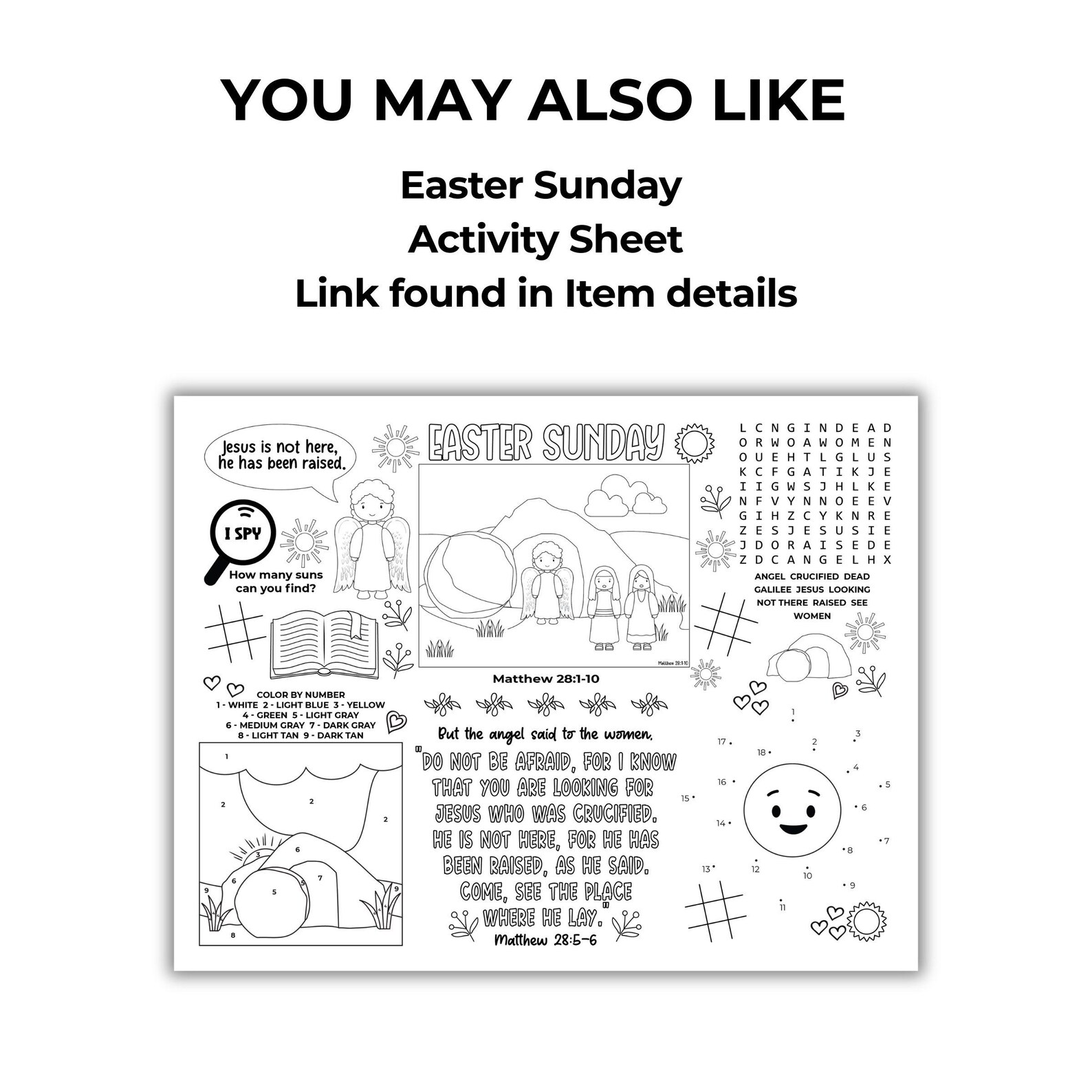 Easter Bible Scavenger Hunt, Easter Trivia Game Printable, Easter Story ...