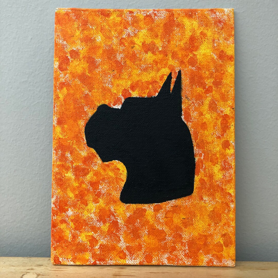 Boxer Shadow Painting - Etsy