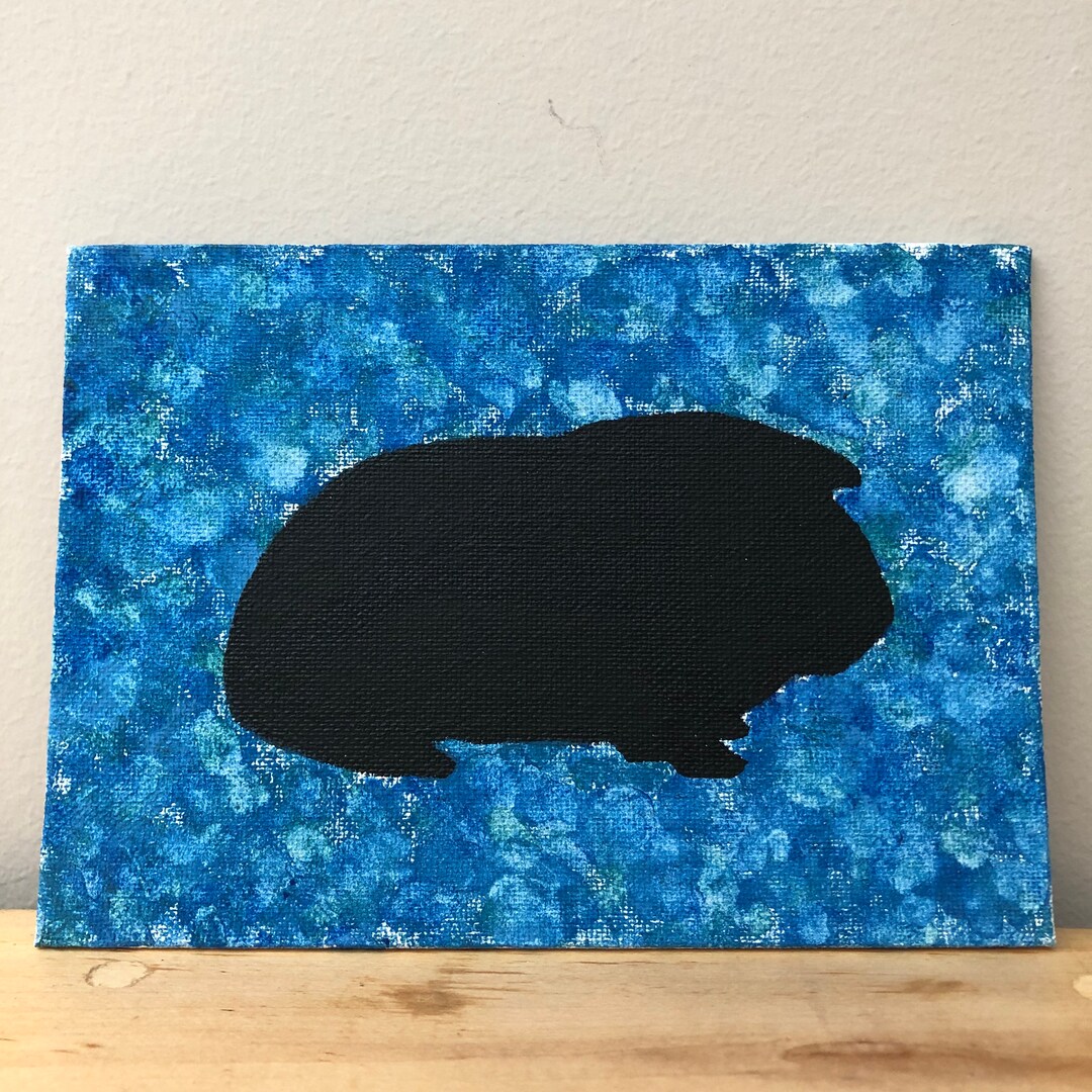Guinea Pig Shadow Painting - Etsy