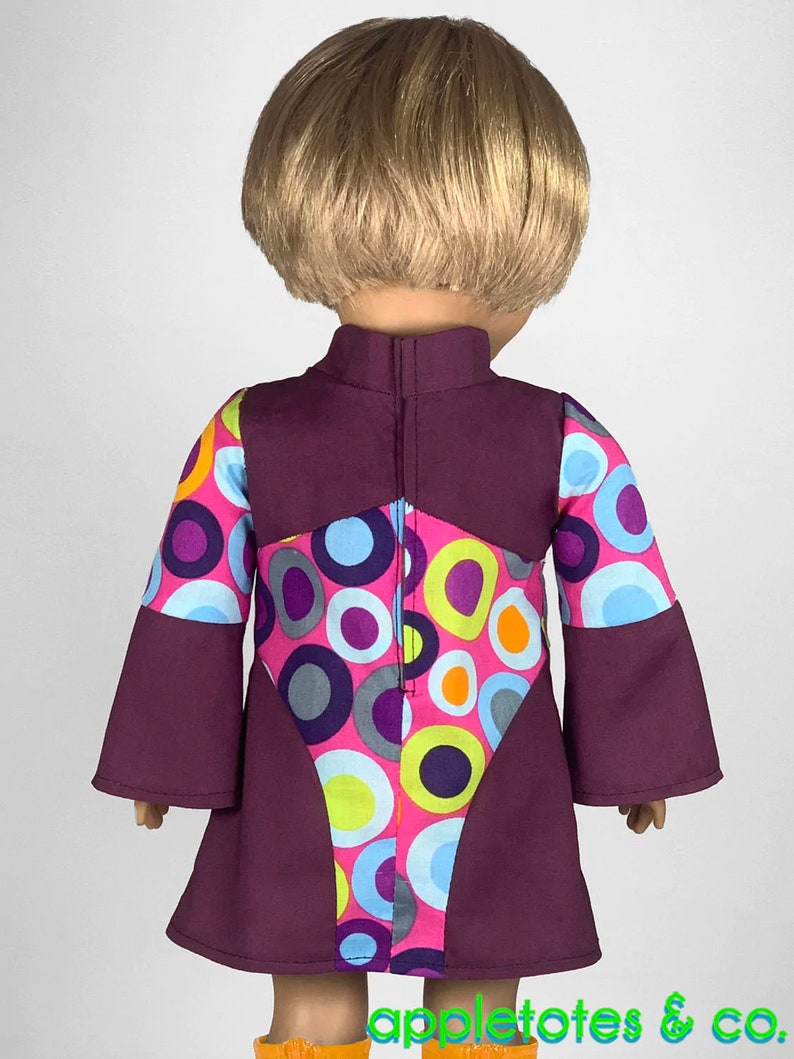 70s Cheryl Dress Sewing Pattern for 18 Inch Dolls PDF Pattern - Etsy