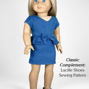 Natalie Dress Sewing Pattern for 18 Inch Doll Office Clothes PDF ...