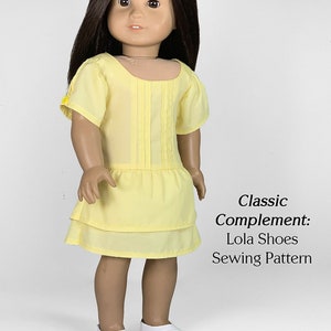 18 Inch Doll Clothes Sewing Pattern: Nadine Top and Dress (PDF Pattern ...