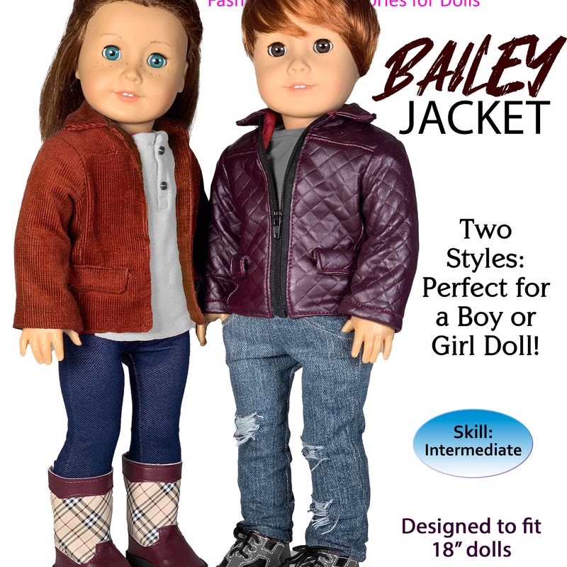 Doll Jacket Pattern - Etsy